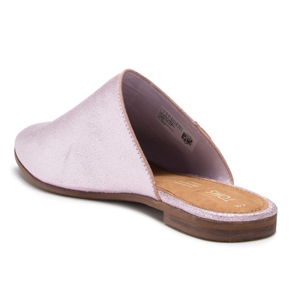 Toms | Shoes | Toms Jutti Mule Lavender Metallic Leather Nwb | Poshmark